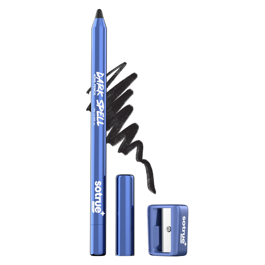 Sotrue Dark Spell Black Kohl Kajal Pencil | 24 Hours Smudge Proof | 1.5g