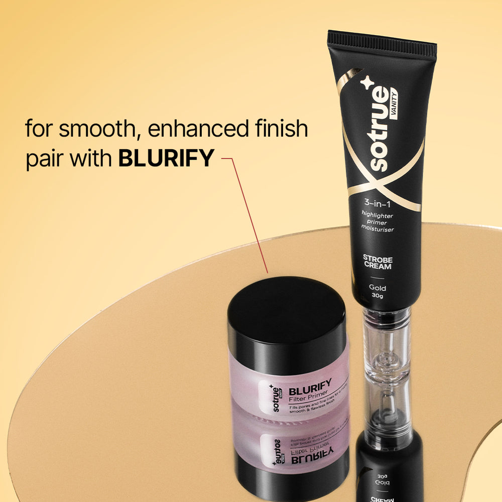 Celebrity-Like Glow Gold Strobe Cream | Radiant Golden Glow | Sotrue