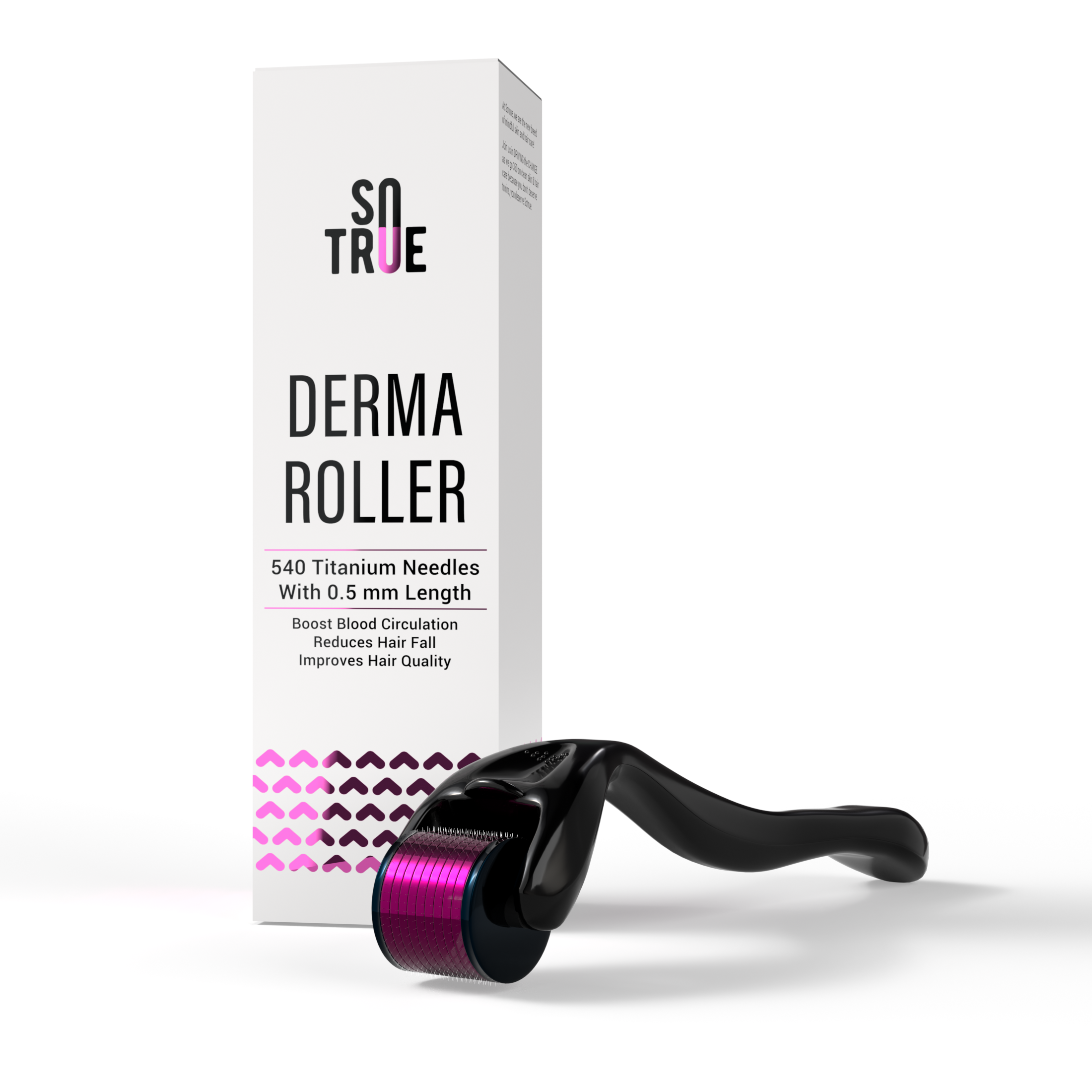 Derma Roller | 540 0.5mm Titanium Micro Needles | Sotrue