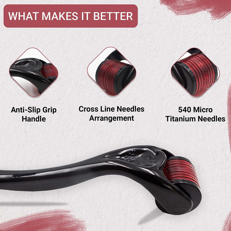 Derma Roller | 540 0.5mm Titanium Micro Needles | Sotrue